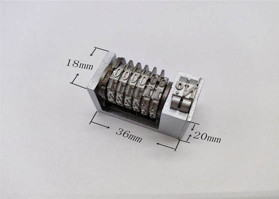 6 Digit 2 Sinks Letterpress Numbering Machine 4X8 Roman Font Jumps ...